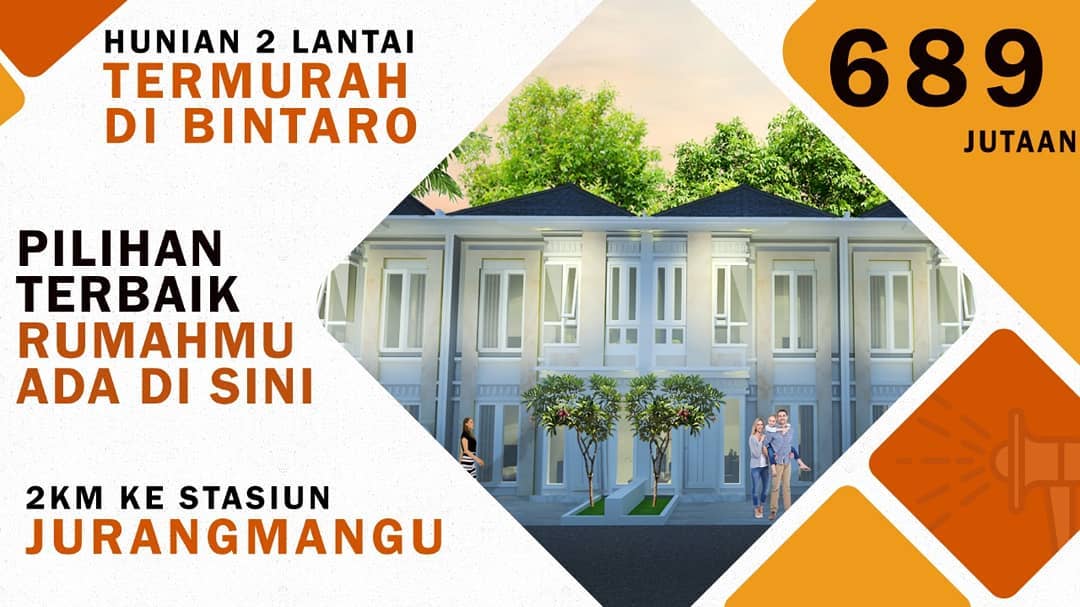 GOLDEN PRIME BINTARO - Rumah Townhouse Exclusive Harga OK