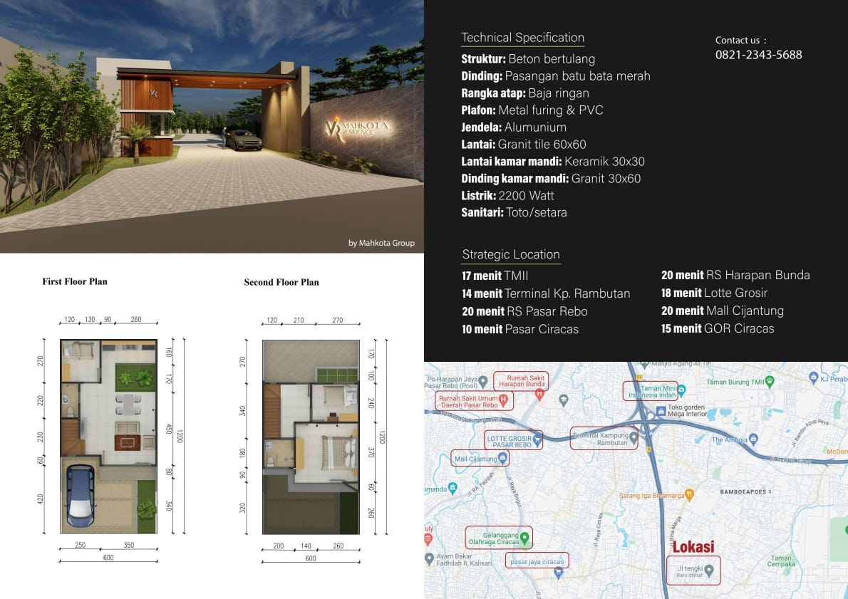 MAHKOTA RESIDENCE Cipayung Jakarta Timur Mulai Rp1 Milyar*